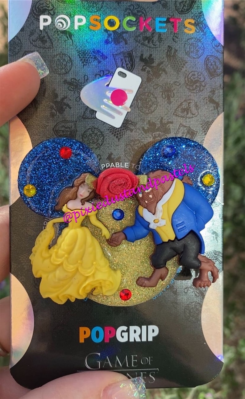 A Tale as Old as Time...belle and the Beast Phone Socket - Phone Grip ...