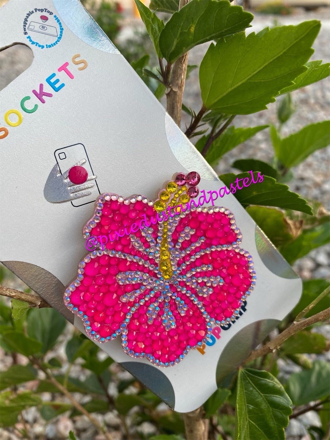 Summertime Hibiscus Flower! Pure Bling Hibiscus Flower Phone Accessory ...