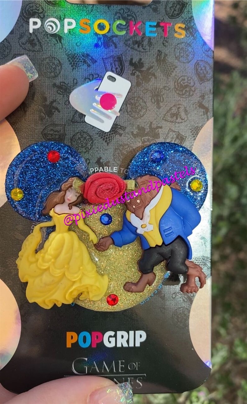 A Tale as Old as Time...belle and the Beast Phone Socket - Phone Grip ...