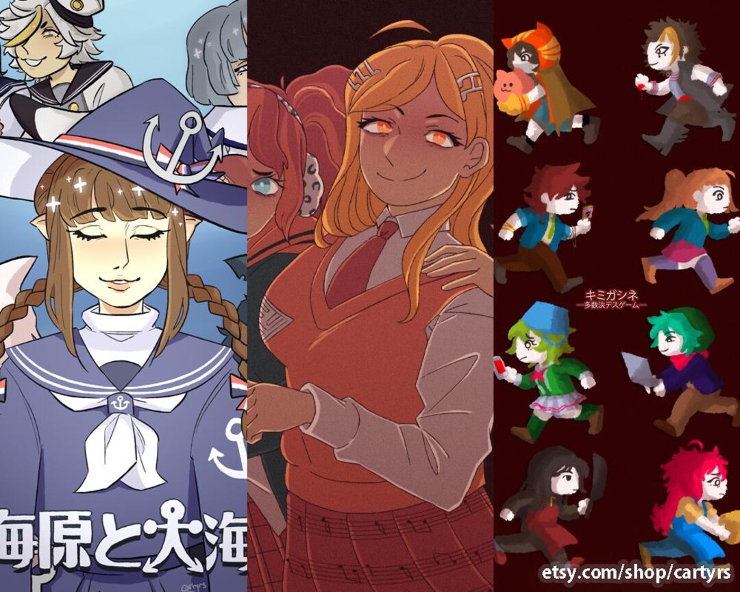 Misc. Visual Novel Prints | Wadanohara Danganronpa Your Turn to Die Zero Escape - Etsy