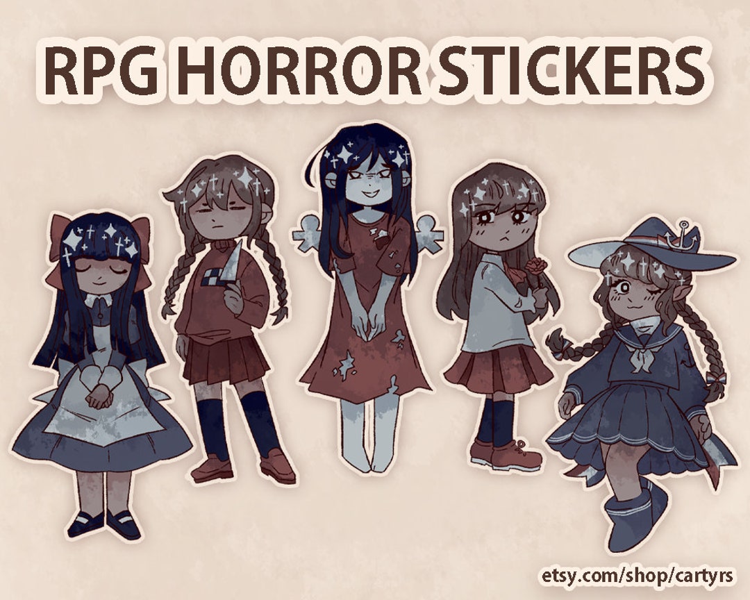 PREORDER Rpgmaker Girls Stickers JRPG Pixel Horror - Etsy
