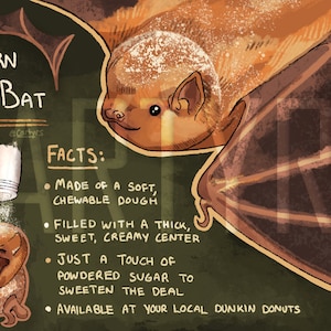 4x6 Eastern Red Bat FACTS Batty Collection - Etsy