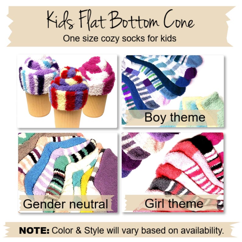 Ice Cream Cone Socks Gifts for Guests, Birthday Treats for Adults ...