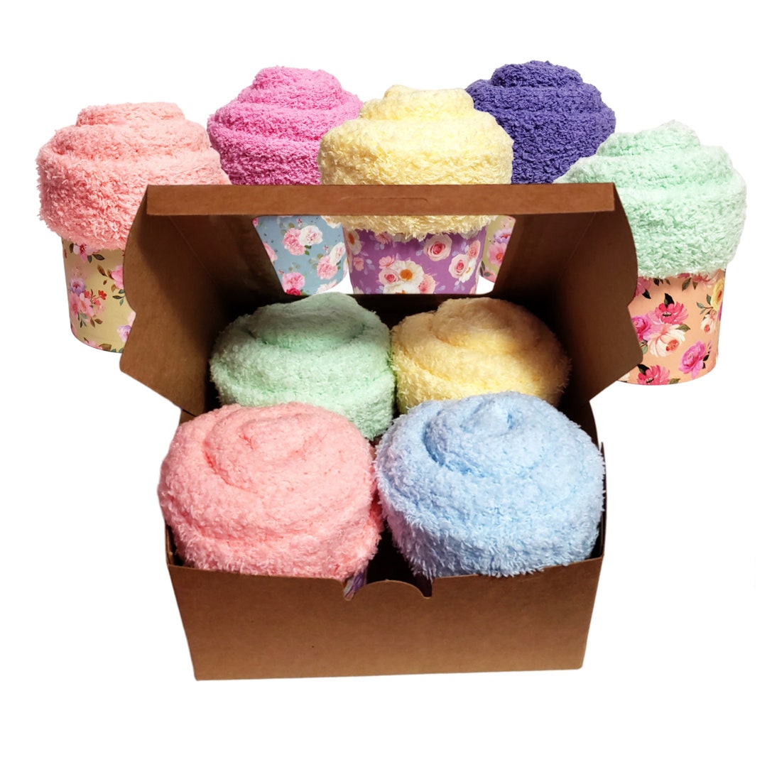 Cupcake Socks Gift Set, Cozy Housewarming Gift, Cupcake Theme Fuzzy ...