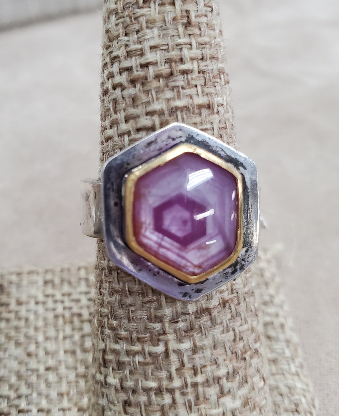 Extraterrestrial Ruby Ring Set in 22k Gold - Etsy