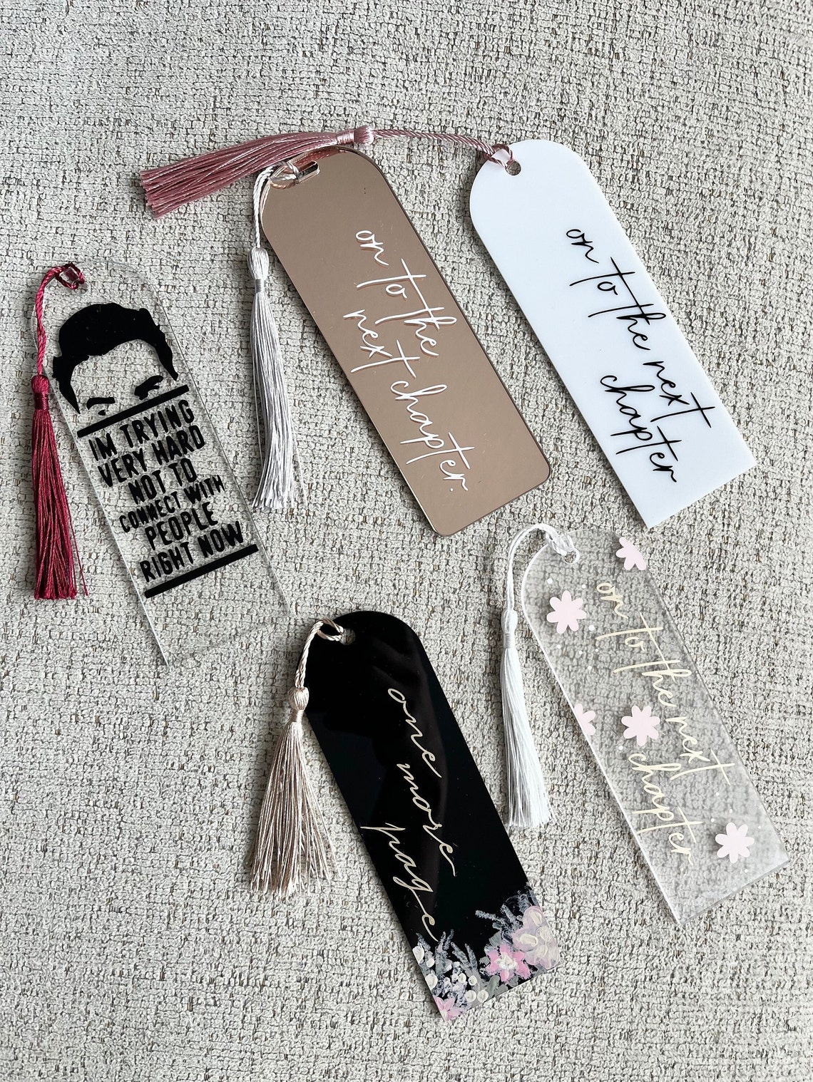 Personalized Acrylic Bookmark - Etsy