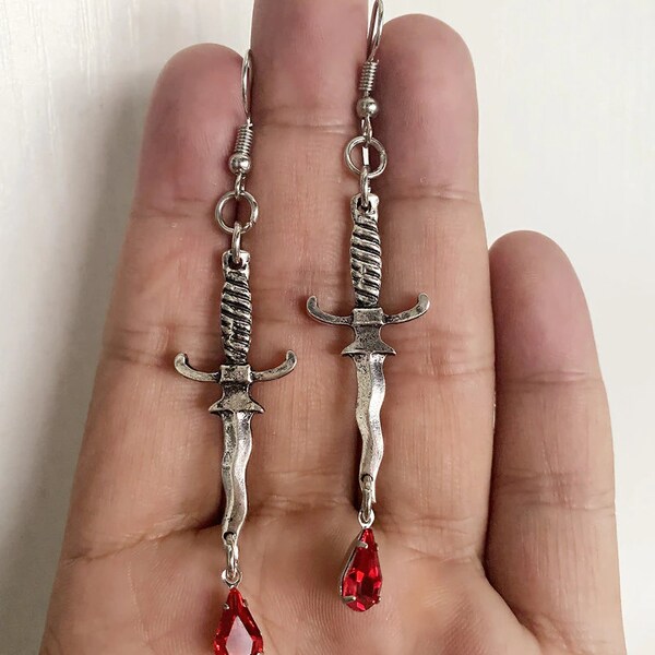 Dagger Earrings - Etsy