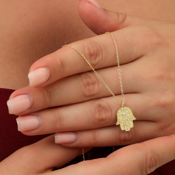 Hand of Fatima Necklace - Etsy