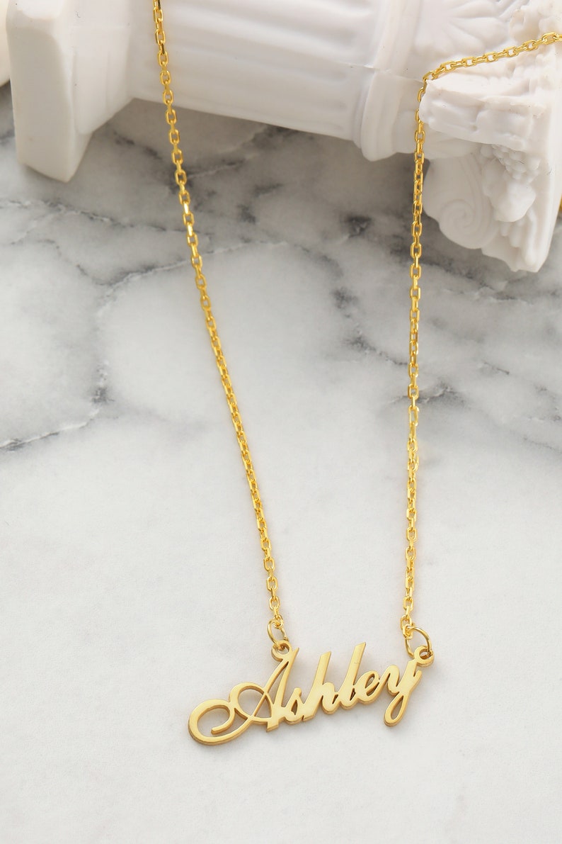 Personalized Name Necklace, Dainty Necklace, Custom Ashley Name ...
