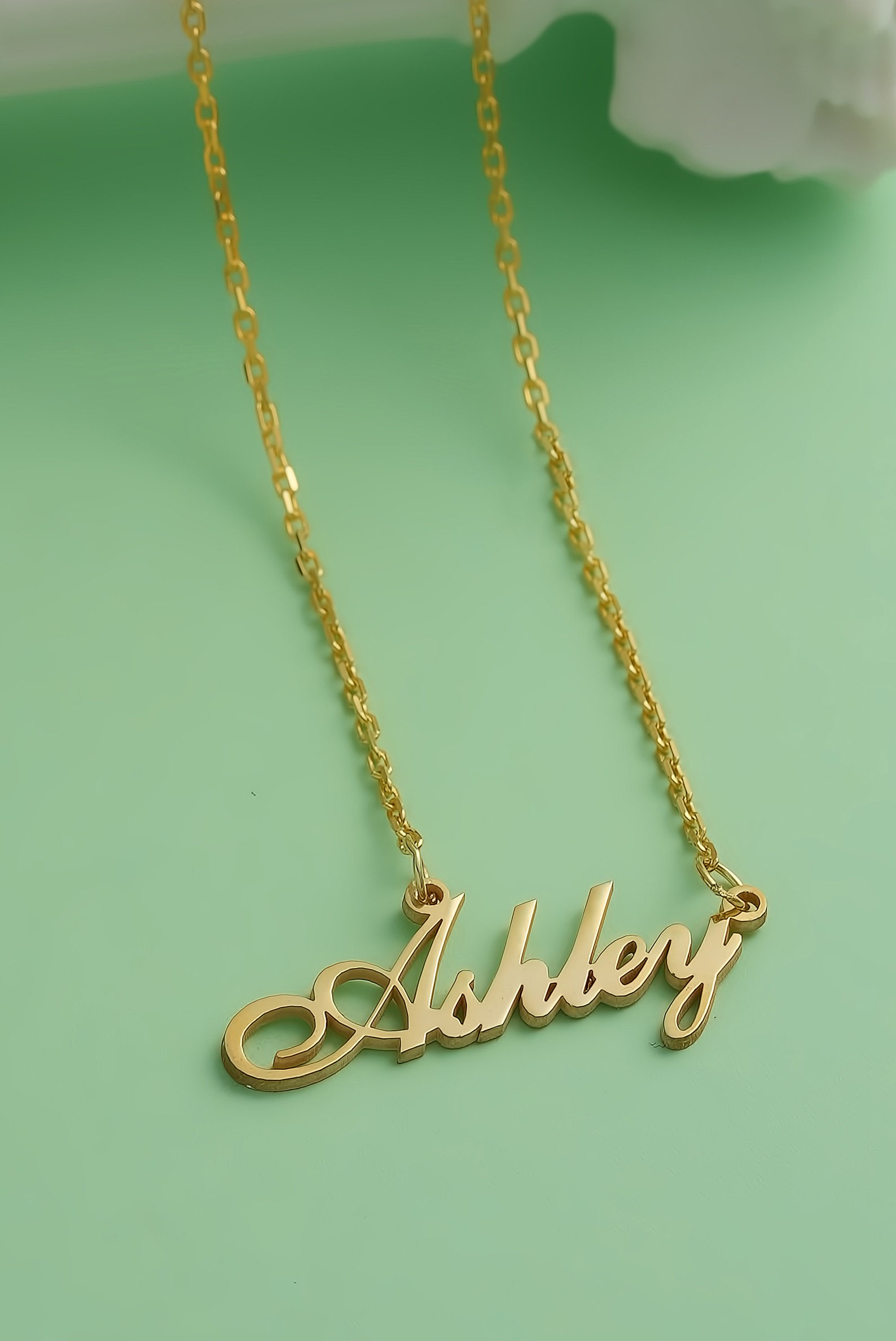 Personalized Name Necklace, Dainty Necklace, Custom Ashley Name ...