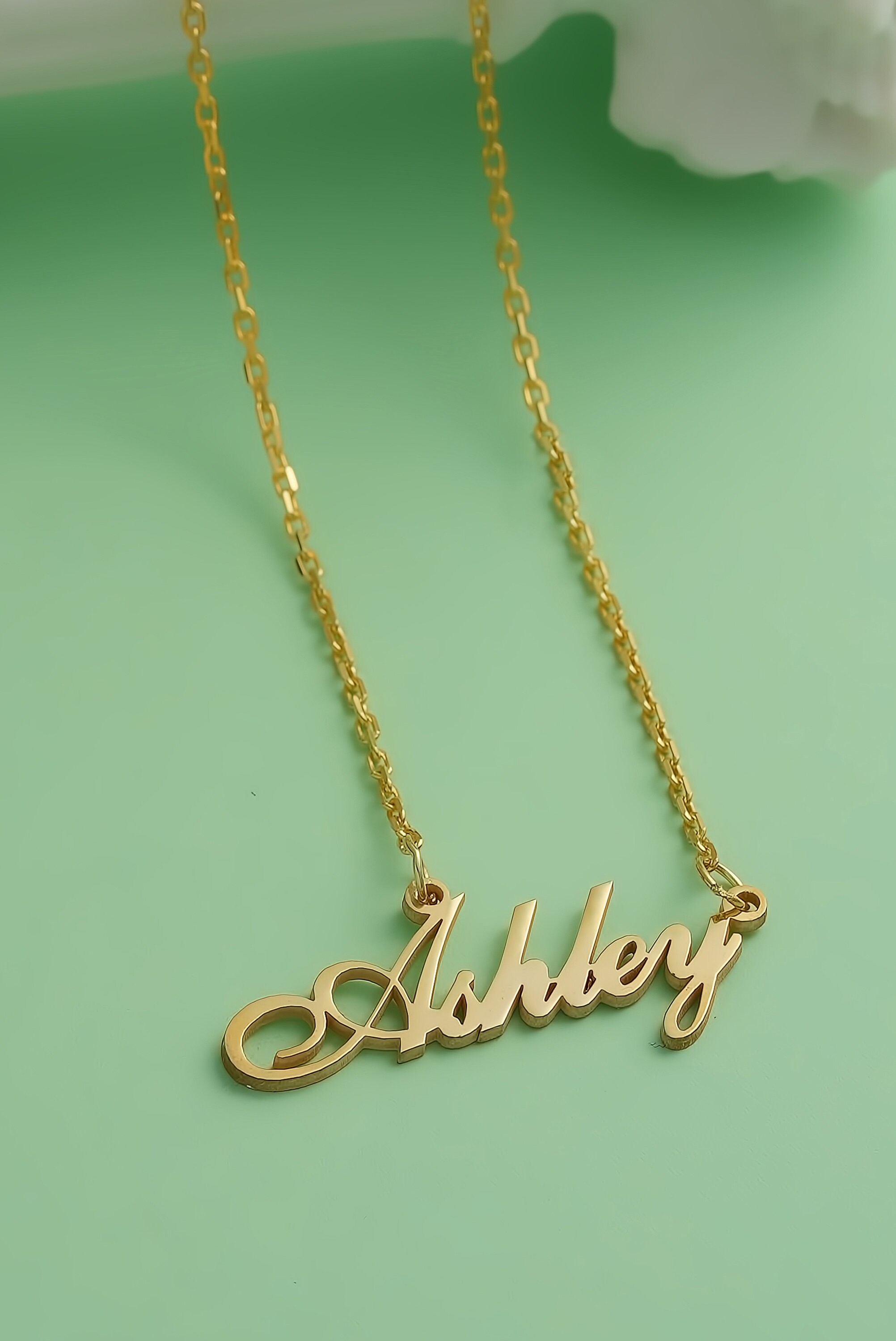 Personalized Name Necklace, Dainty Necklace, Custom Ashley Name ...