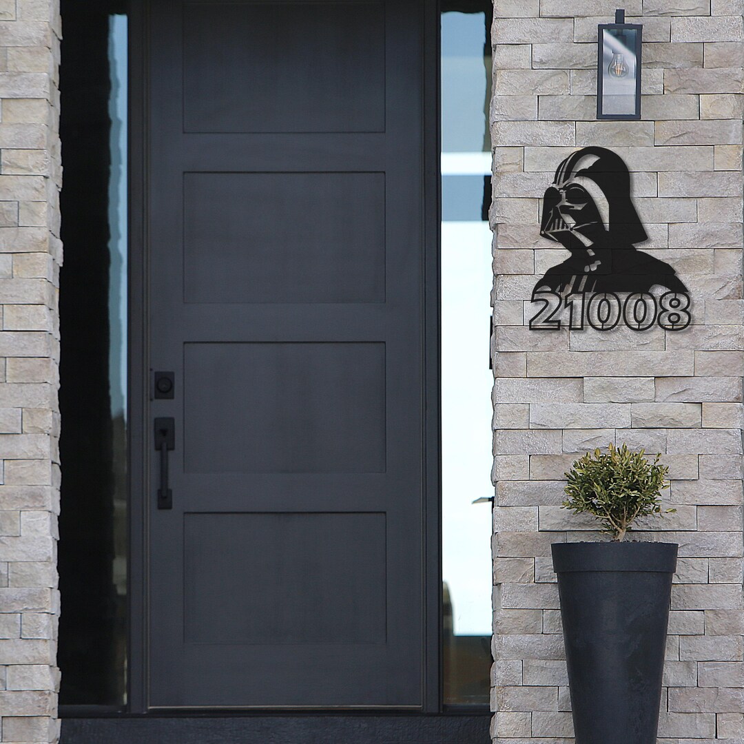 Darth Vader Metal Address Sign - Etsy