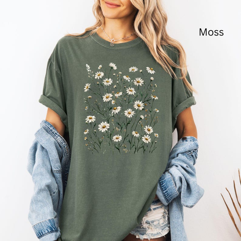 Comfort Colors April Birth Flower Shirt, Daisy Flower Tee, Birth Month ...