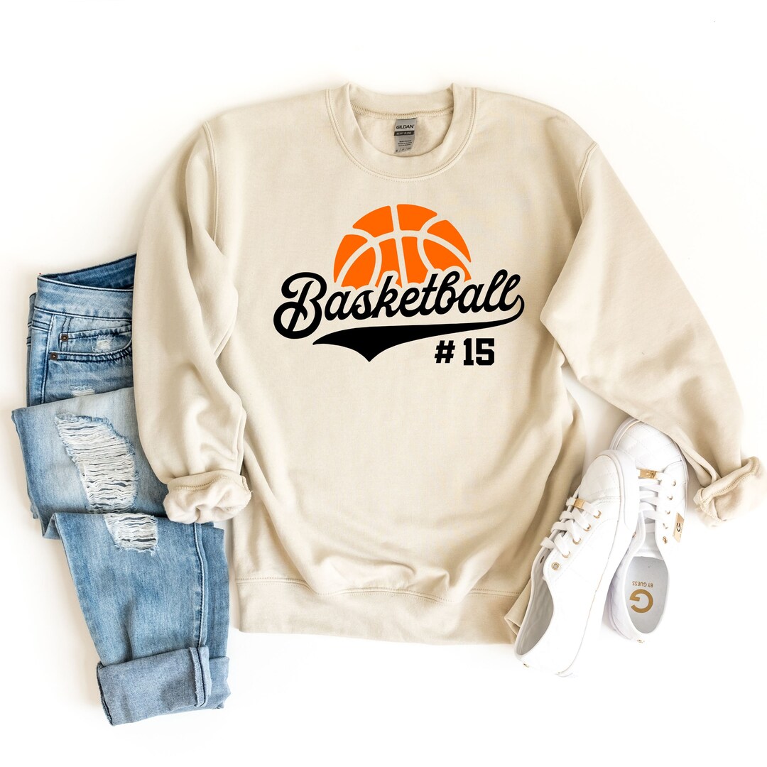 Custom Player Number Basketball Sweatshirt, Custom Basketball Mom ...