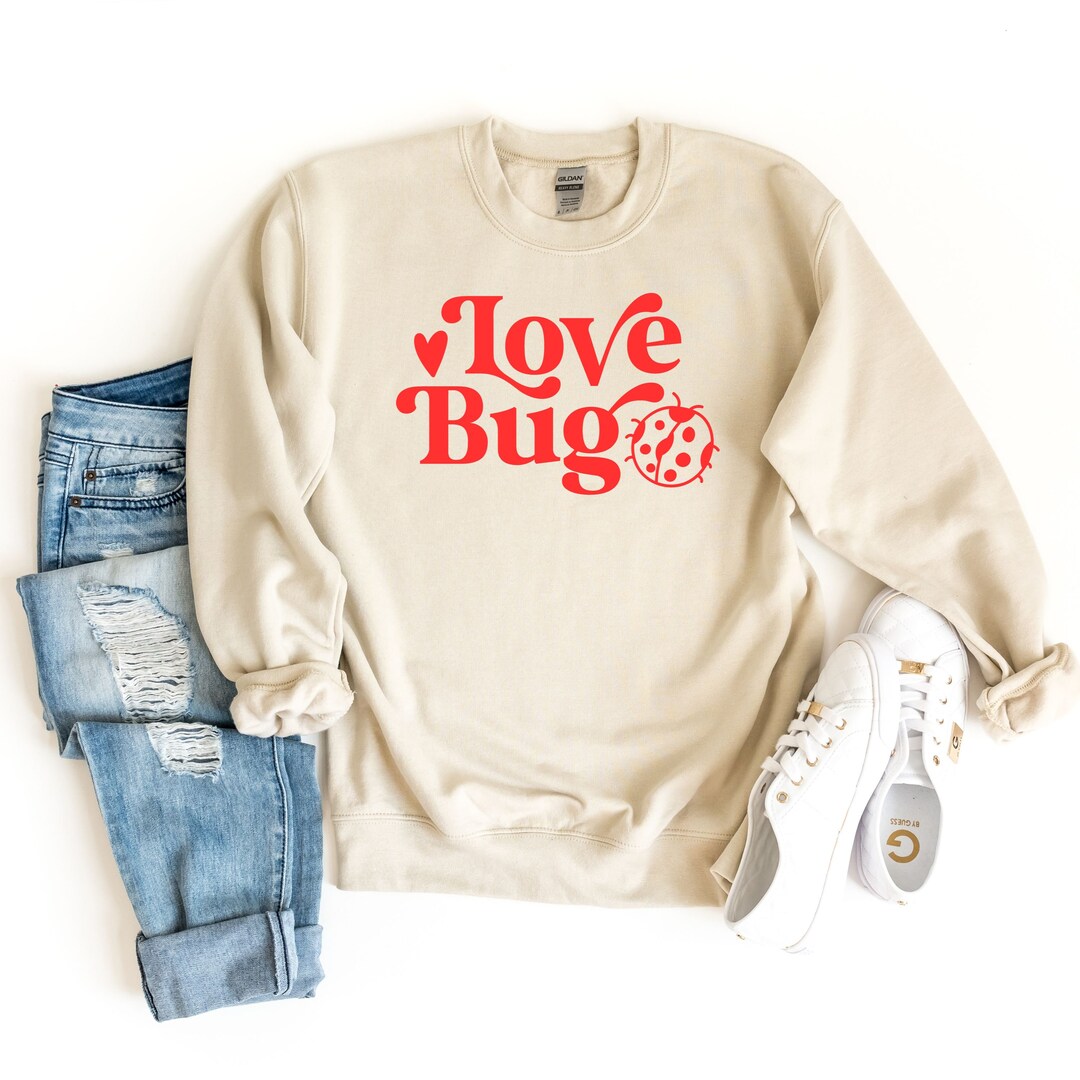 Aesthetic Clothes, Retro Love Bug Sweatshirt, Vintage Sweatshirt ...