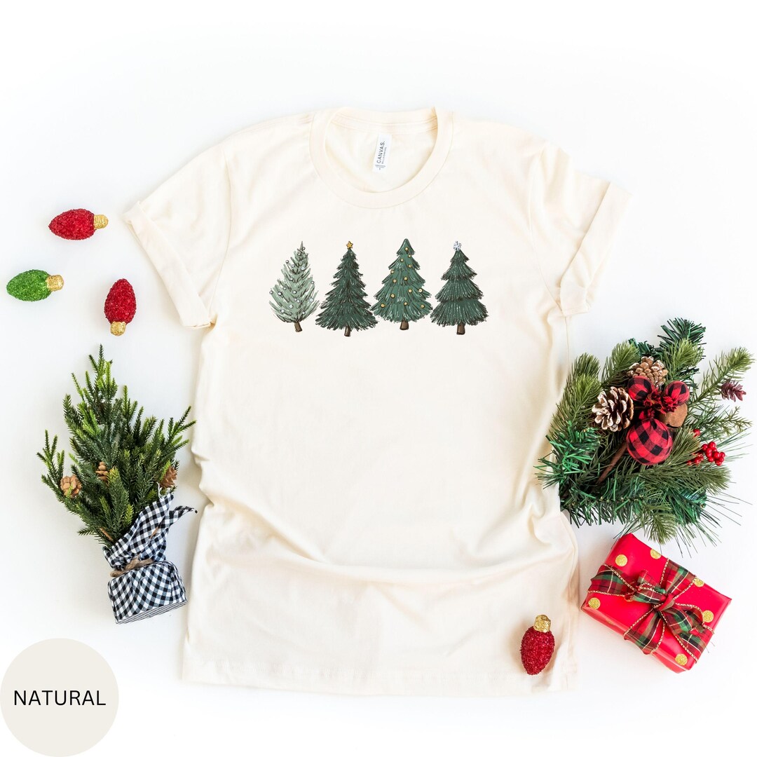 Christmas Tree Shirt, Christmas Tshirt, Vintage Christmas Shirt ...