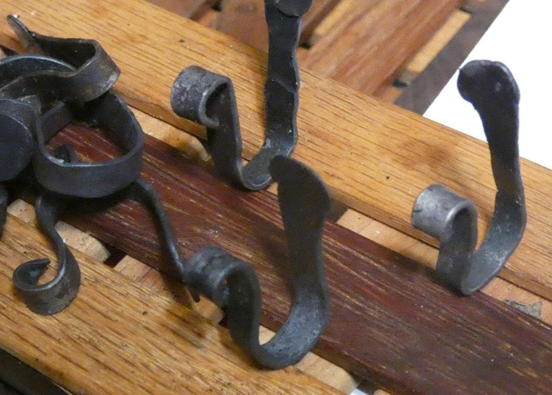 Small Hand Forged Iron Hook - Etsy