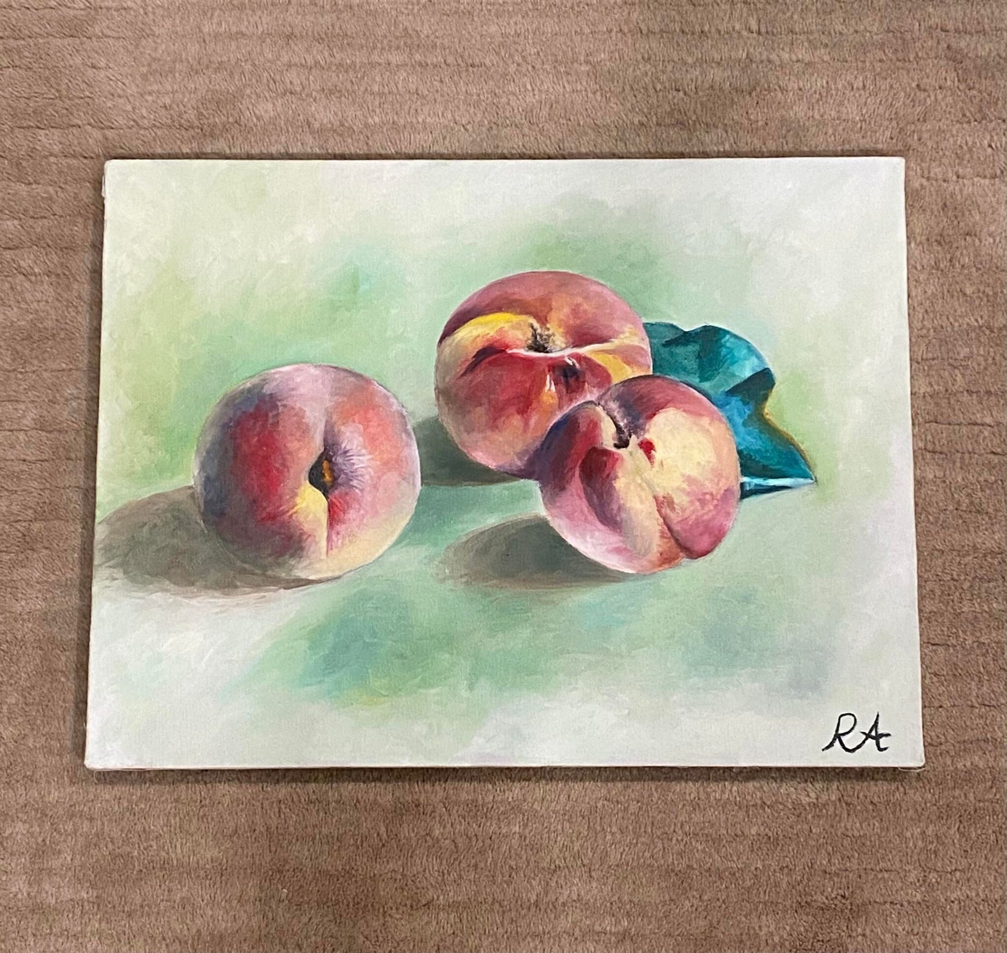 Peach Oil Painting