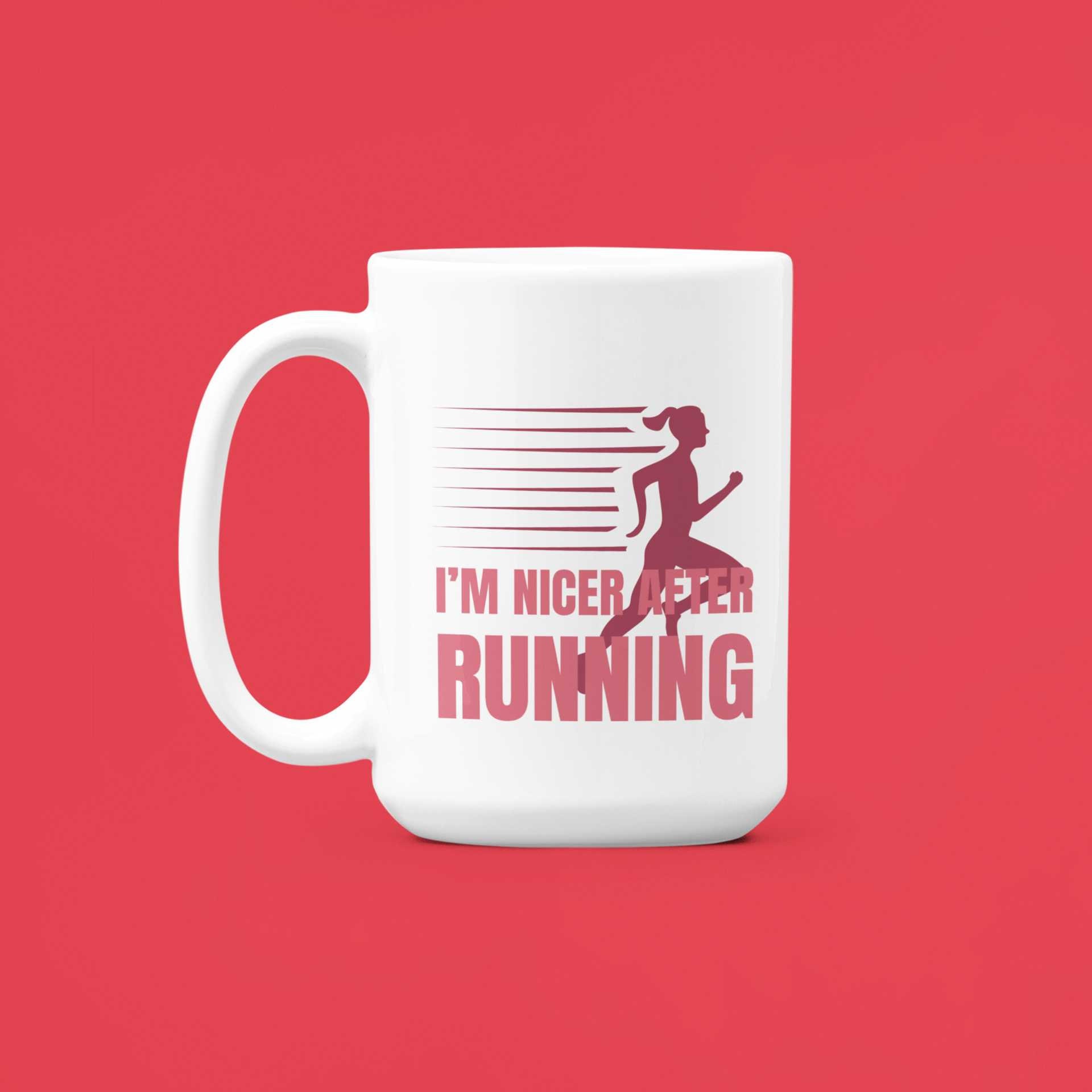 I'm Nicer After Running Mug Running Gift Runner Gift Funny Running Gift ...