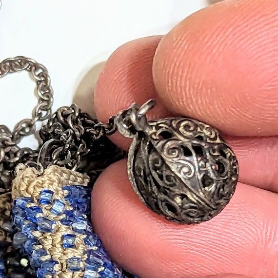 1920s Beaded Drawstring Flapper Bag - Gem