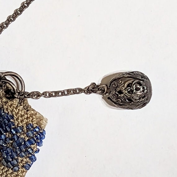 1920s Beaded Drawstring Flapper Bag - Gem