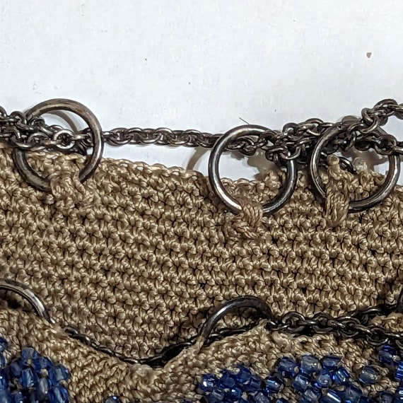 1920s Beaded Drawstring Flapper Bag - Gem