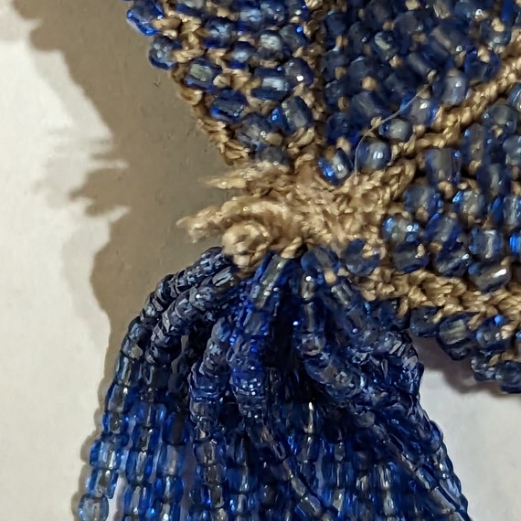 1920s Beaded Drawstring Flapper Bag - Gem