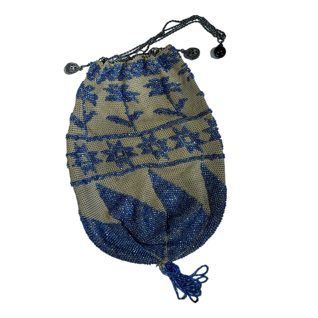 1920s Beaded Drawstring Flapper Bag - Etsy