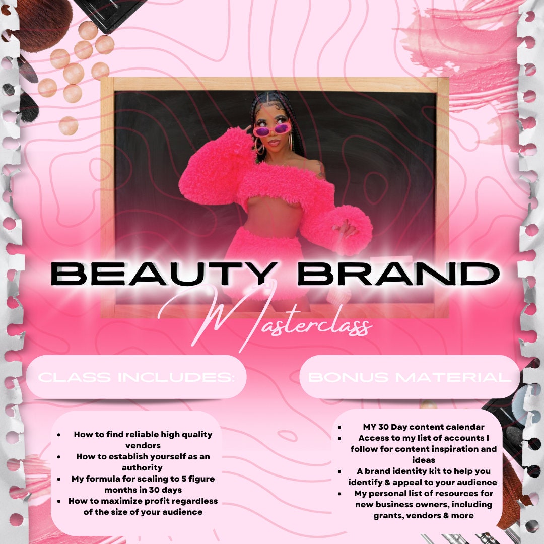 Posh Pink E-flyer Design - Etsy