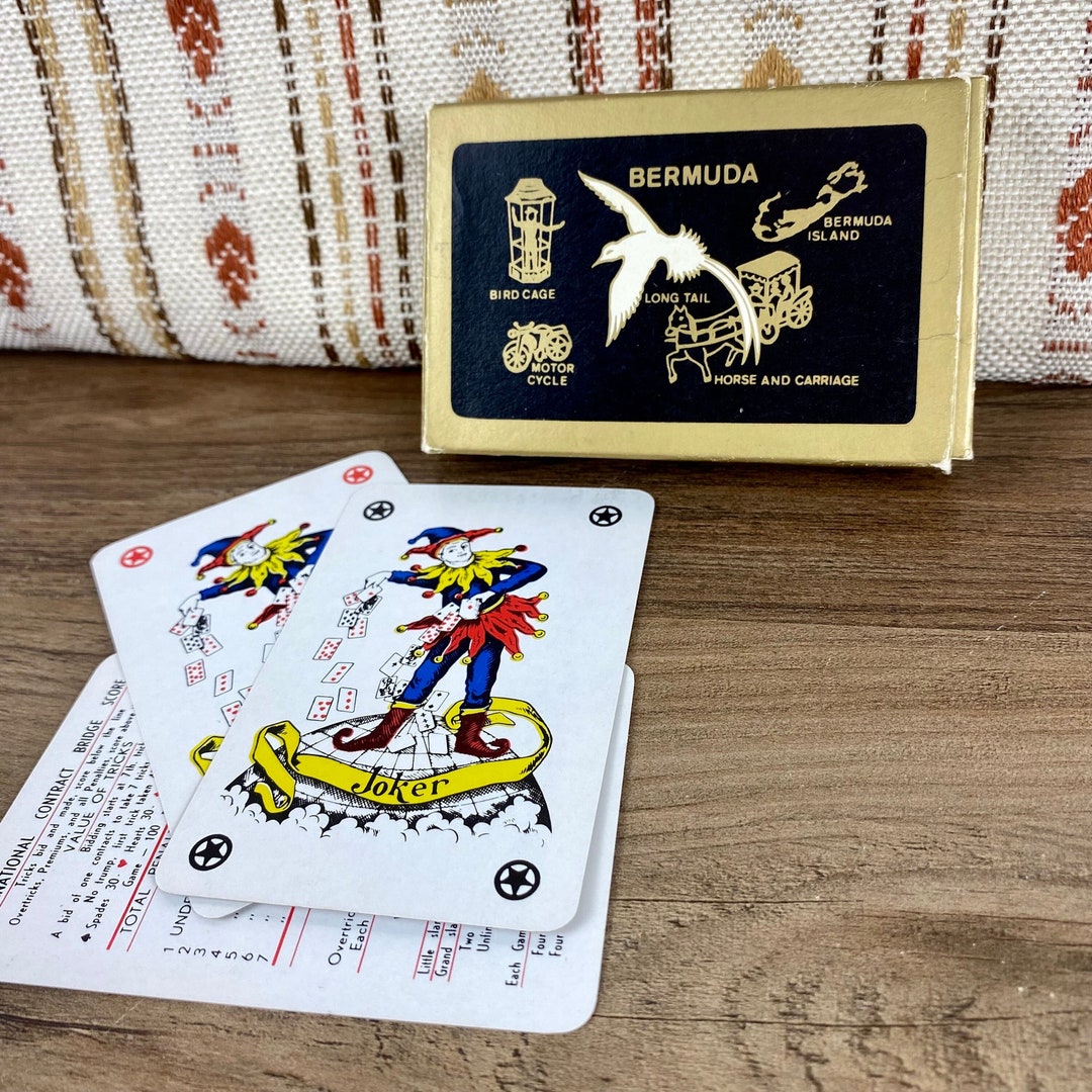Vintage Playing Cards Bermuda Island Souvenir 52 Card Deck - Etsy