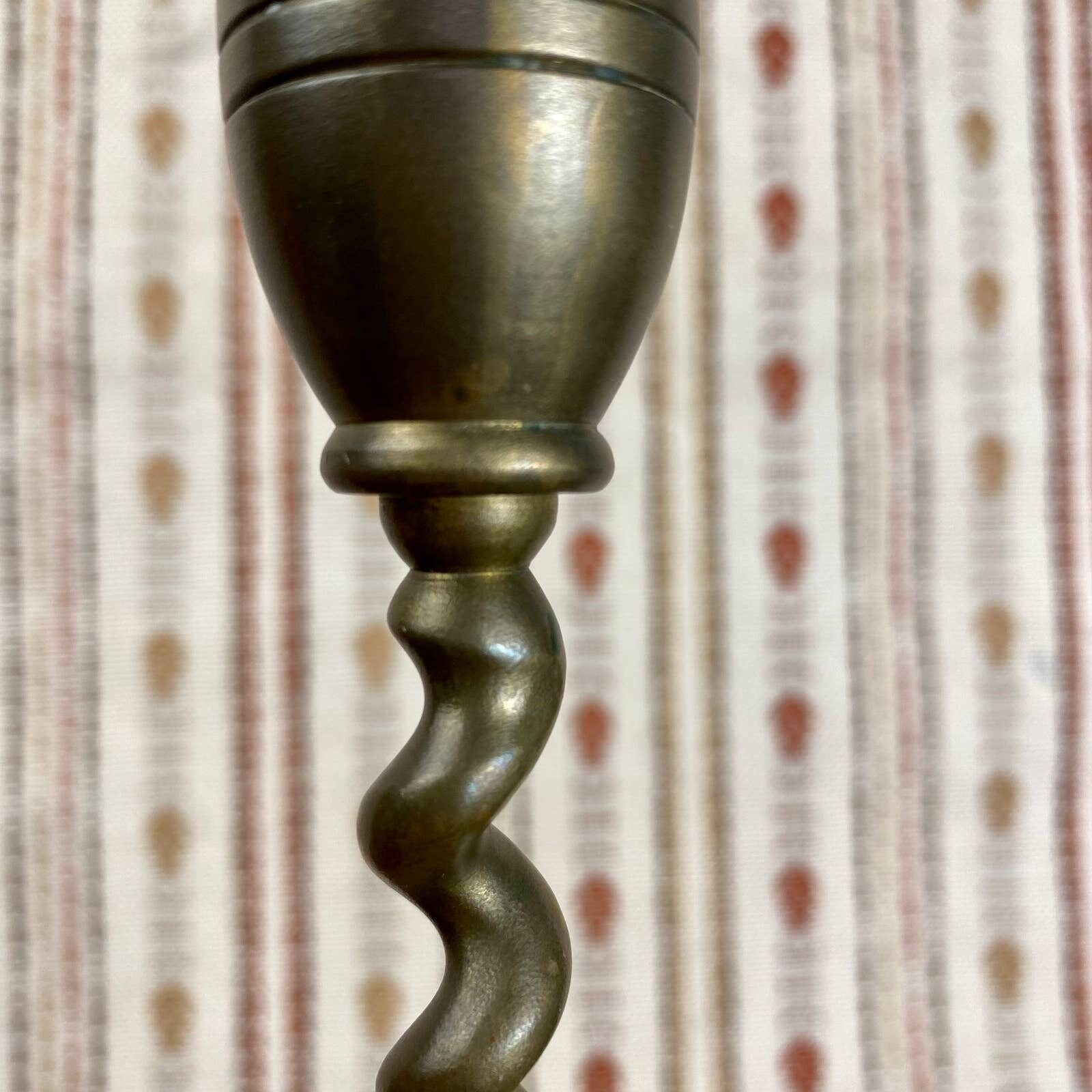 Brass Tapered Candlesticks, Barley Twist Candle Sticks, Twisted Stem ...