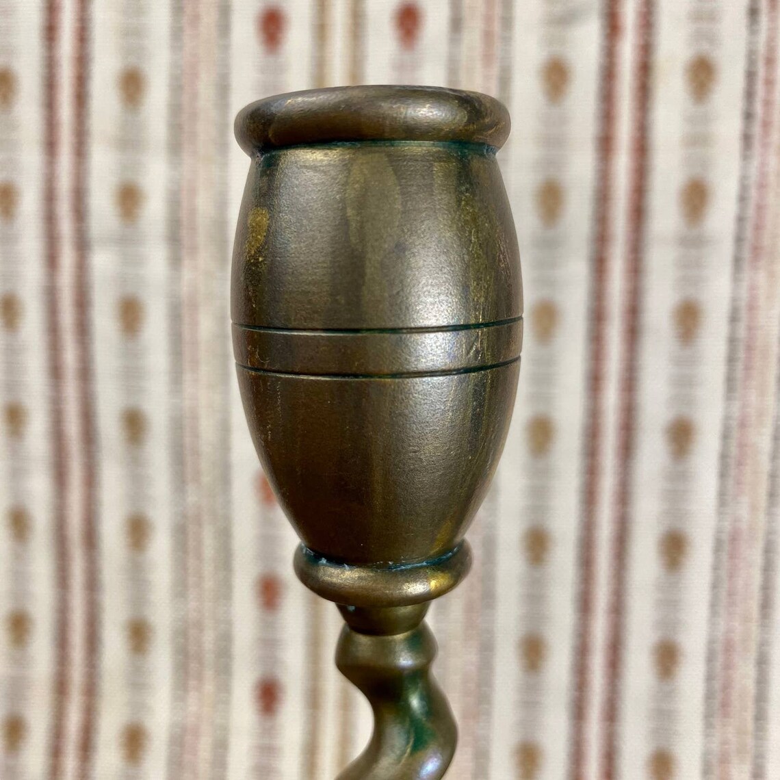 Brass Tapered Candlesticks, Barley Twist Candle Sticks, Twisted Stem ...