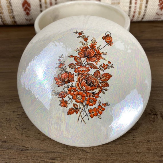 Vintage Powder Box, Iridescent Finish, Signed B Reyno… - Gem