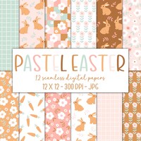Easter Digital Paper - Etsy