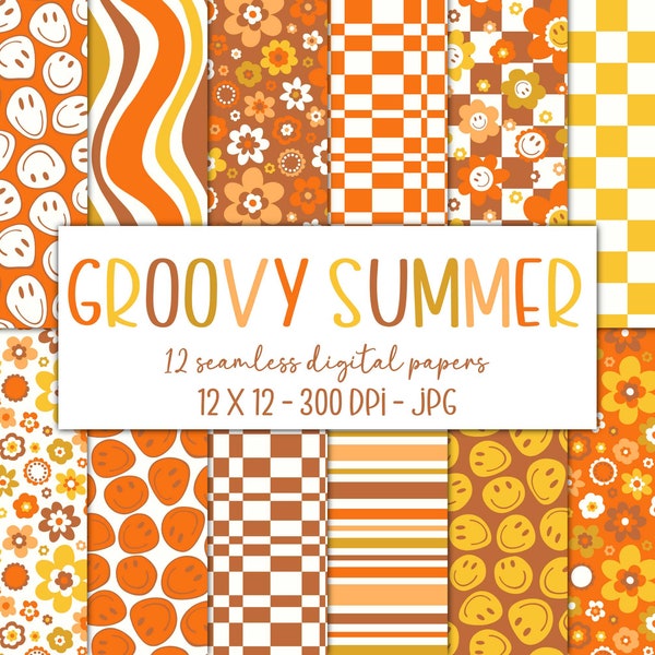 Retro Wall Paper - Etsy