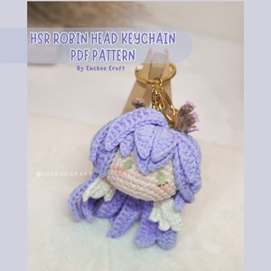 Robin Head Amigurumi/crochet Keychain Pattern Honkai Star Rail - Etsy