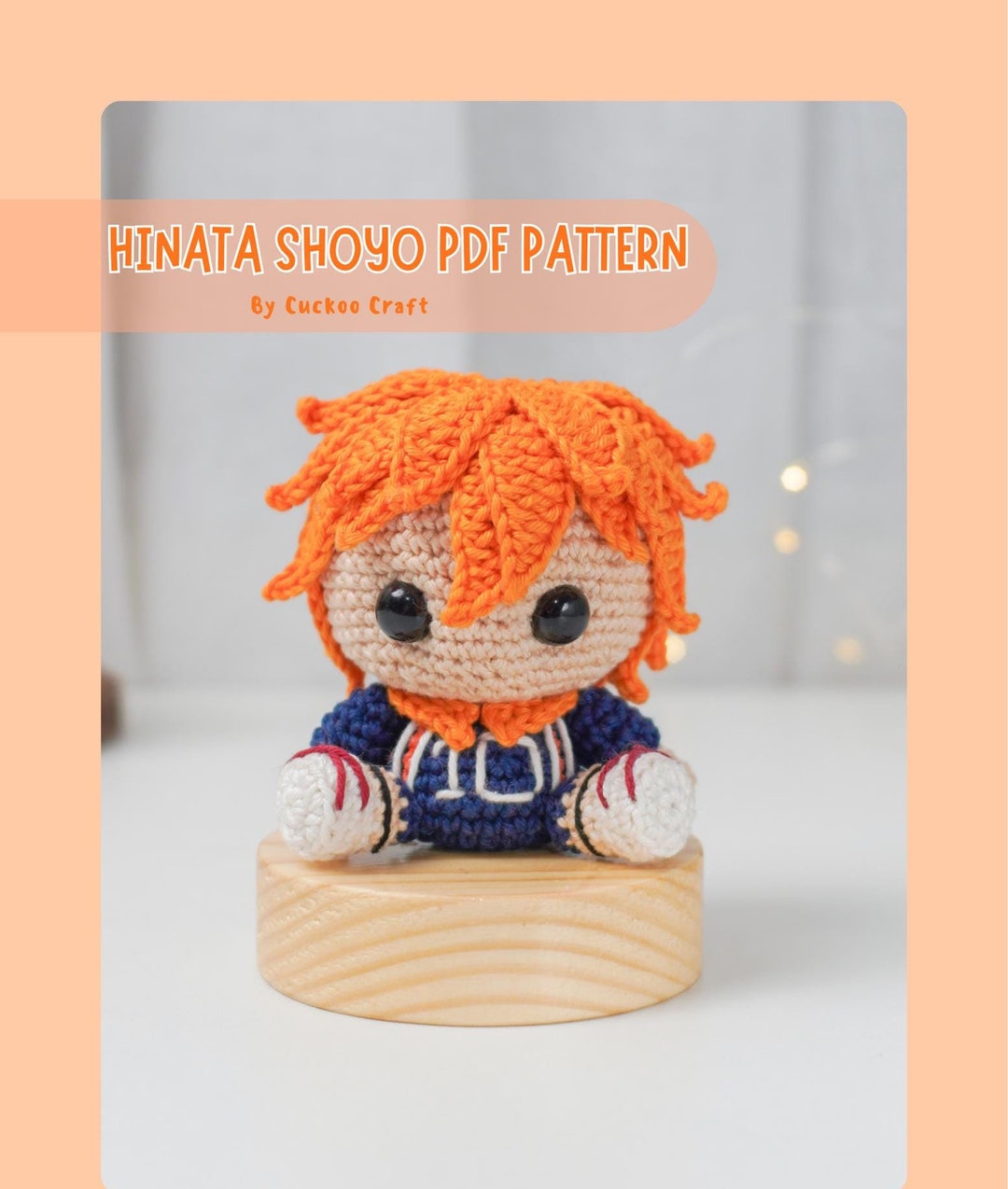 Hinata Shoyo Amigurumi/crochet Pattern Haikyuu - Etsy