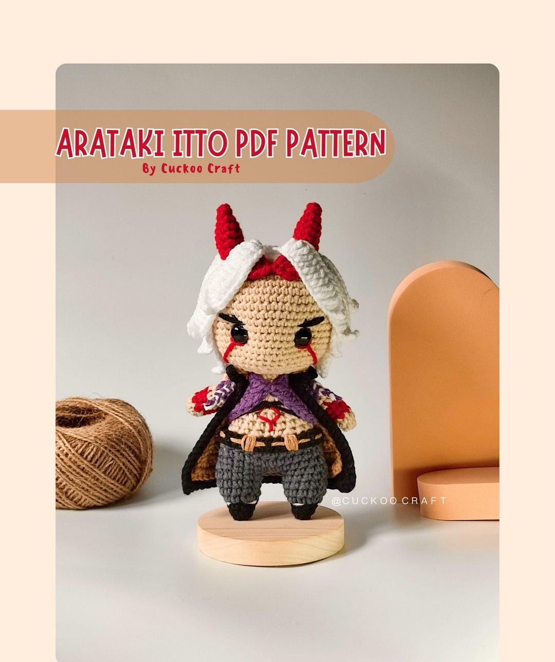 Arataki Itto Amigurumi/crochet Pattern Genshin Impact - Etsy
