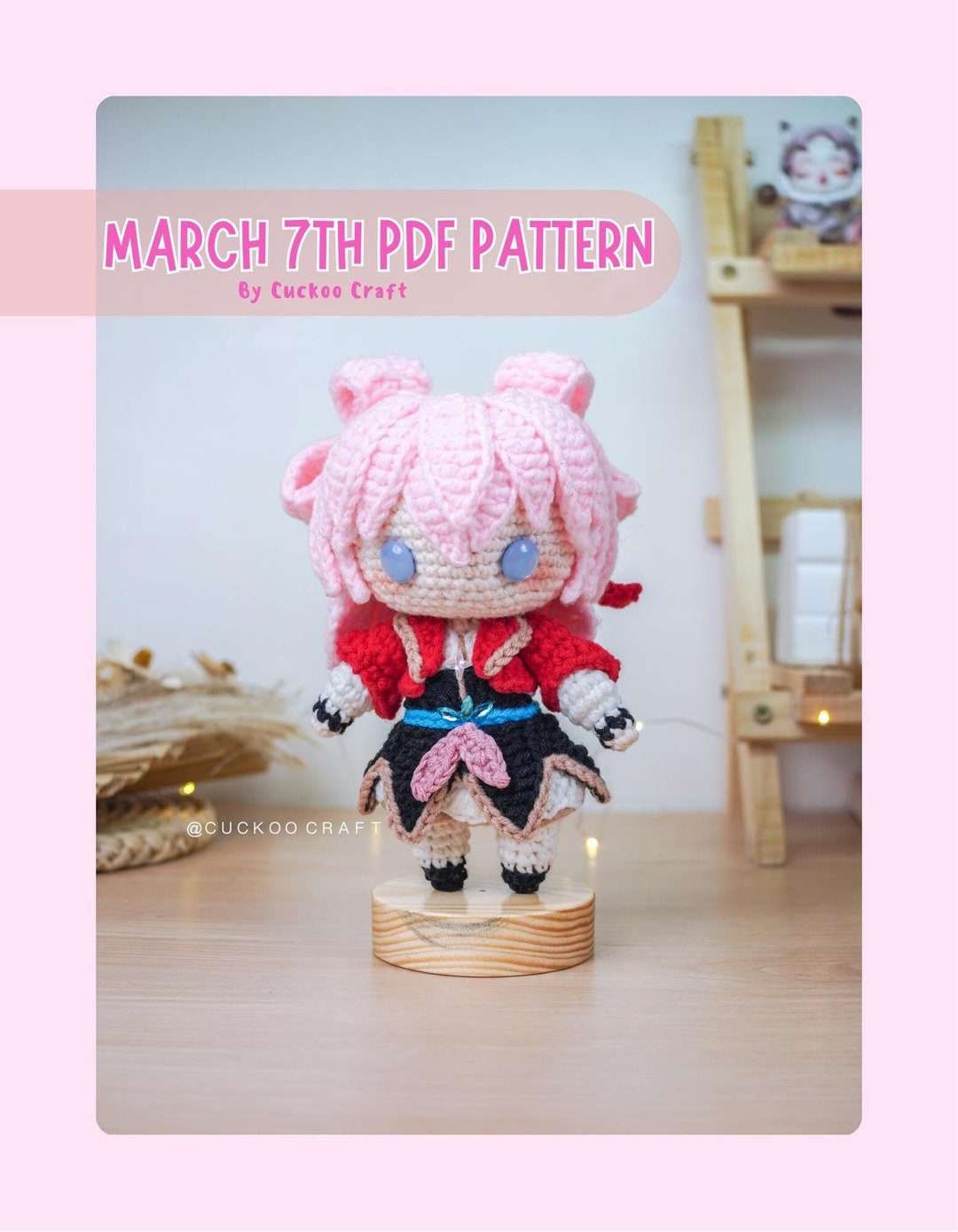 March 7th Amigurumi/crochet Pattern Genshin Impact - Etsy
