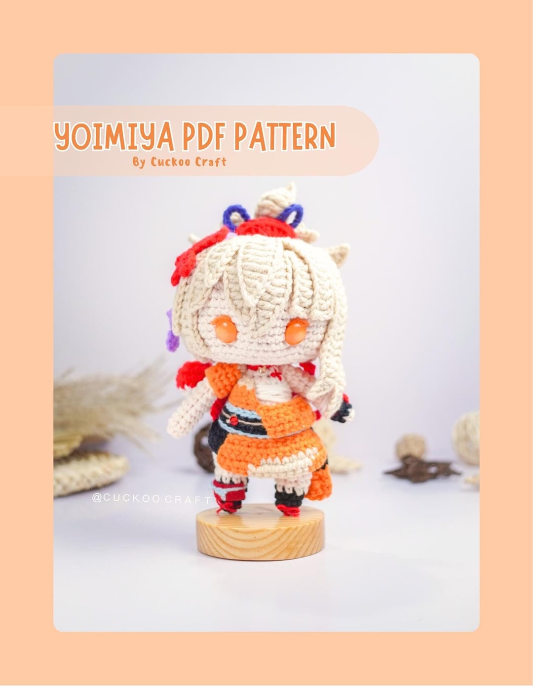 Yoimiya Amigurumi/crochet Pattern Genshin Impact - Etsy