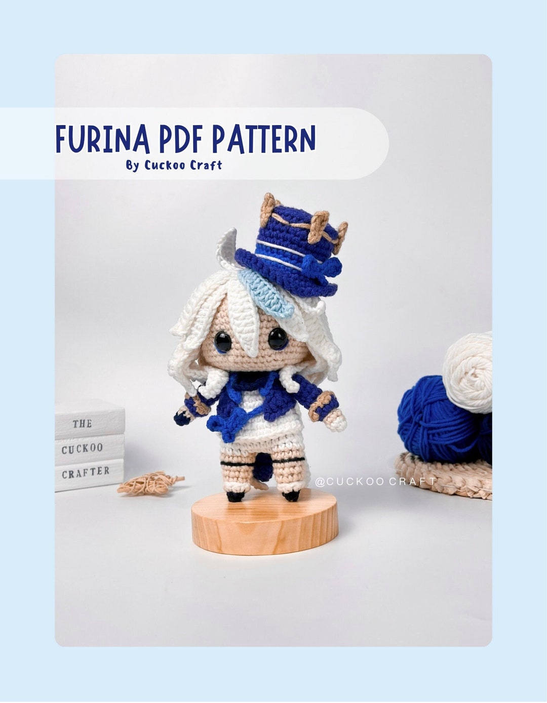 Furina Amigurumi/crochet Pattern Genshin Impact - Etsy Sweden