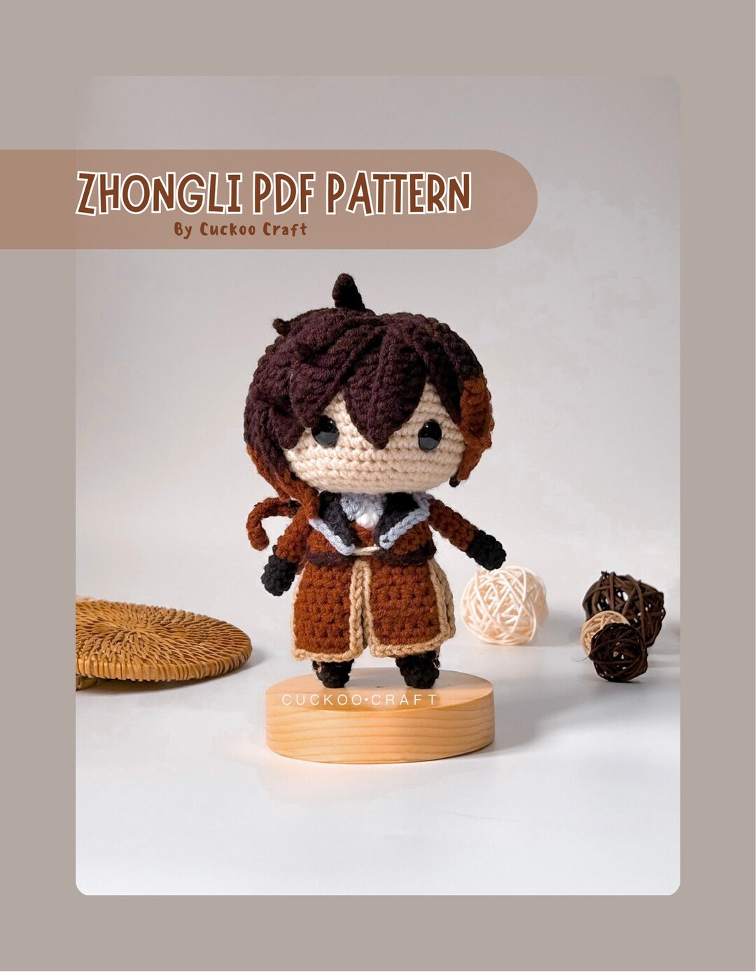 Zhongli Amigurumi/crochet Pattern Genshin Impact - Etsy