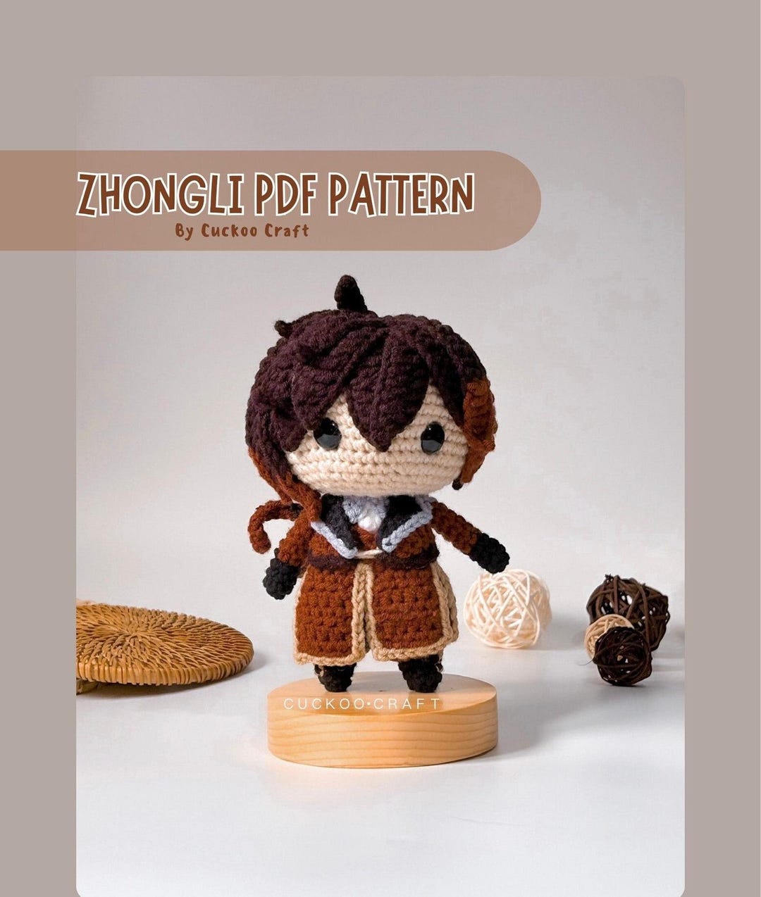 Zhongli Amigurumi/crochet Pattern Genshin Impact - Etsy