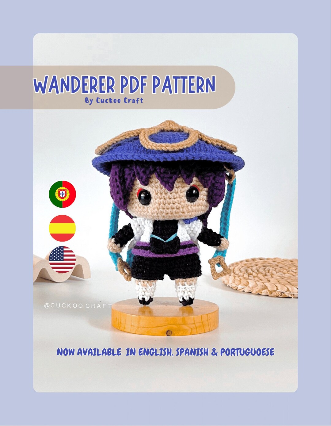 Wanderer Amigurumi/crochet Pattern Genshin Impact - Etsy