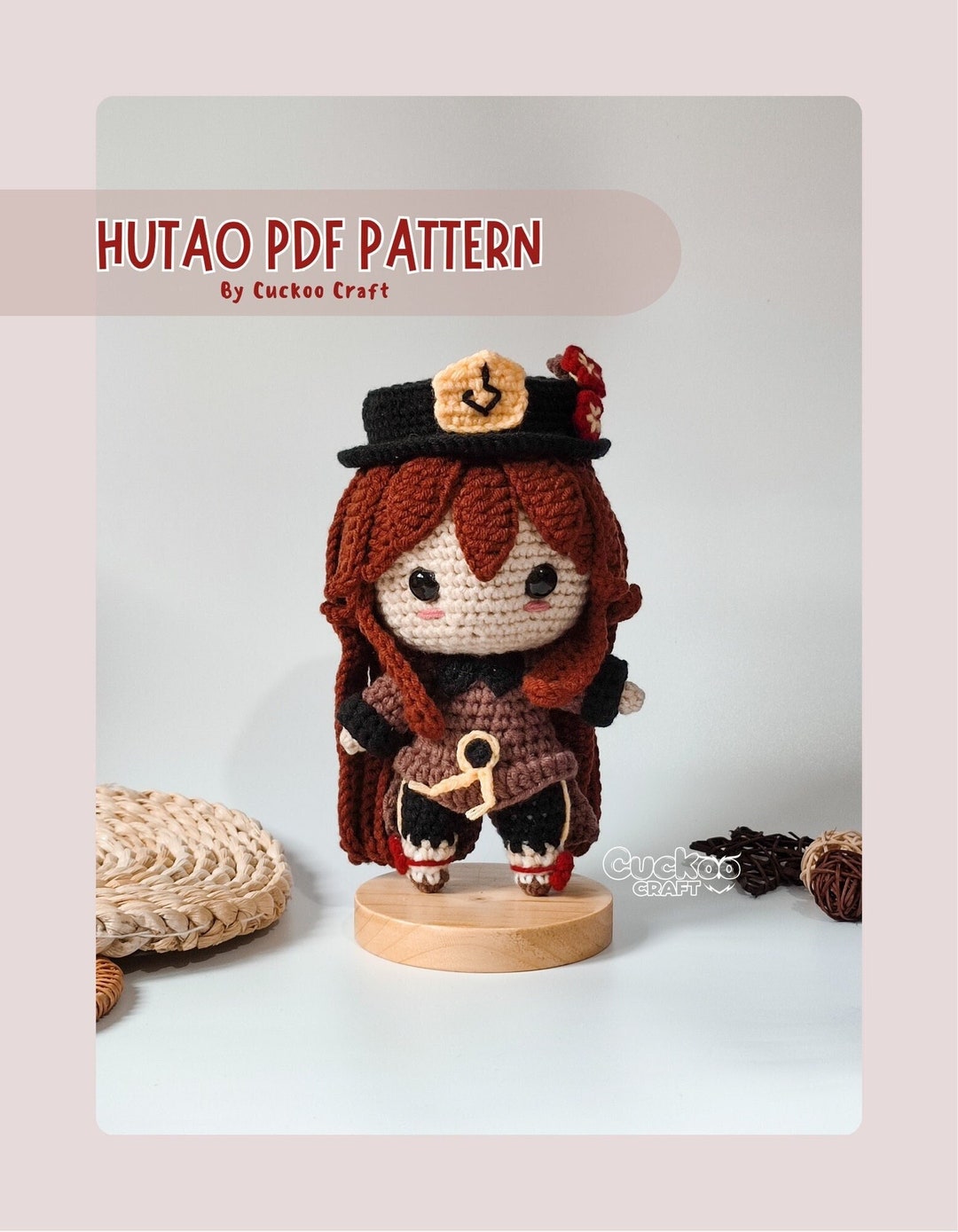 Hutao Amigurumi/crochet Pattern Genshin Impact - Etsy