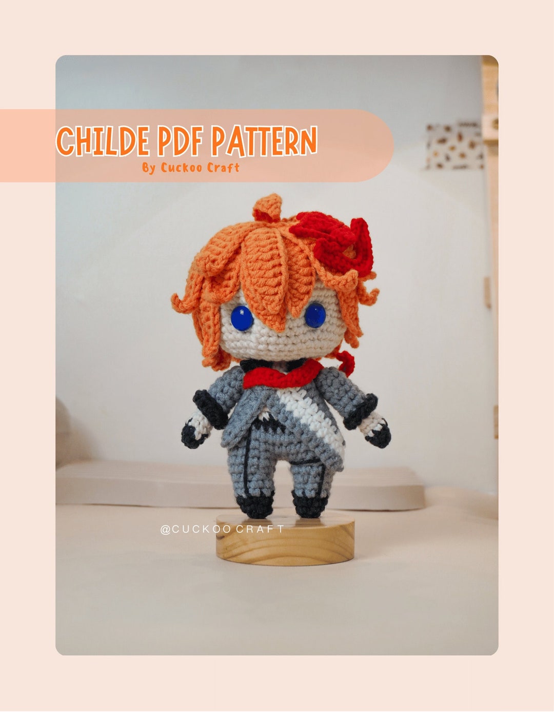 Childe Amigurumi/crochet Pattern Genshin Impact - Etsy