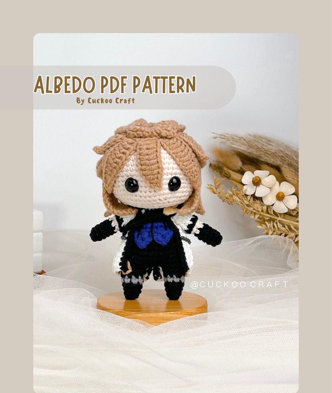 Albedo Amigurumi/crochet Pattern Genshin Impact - Etsy