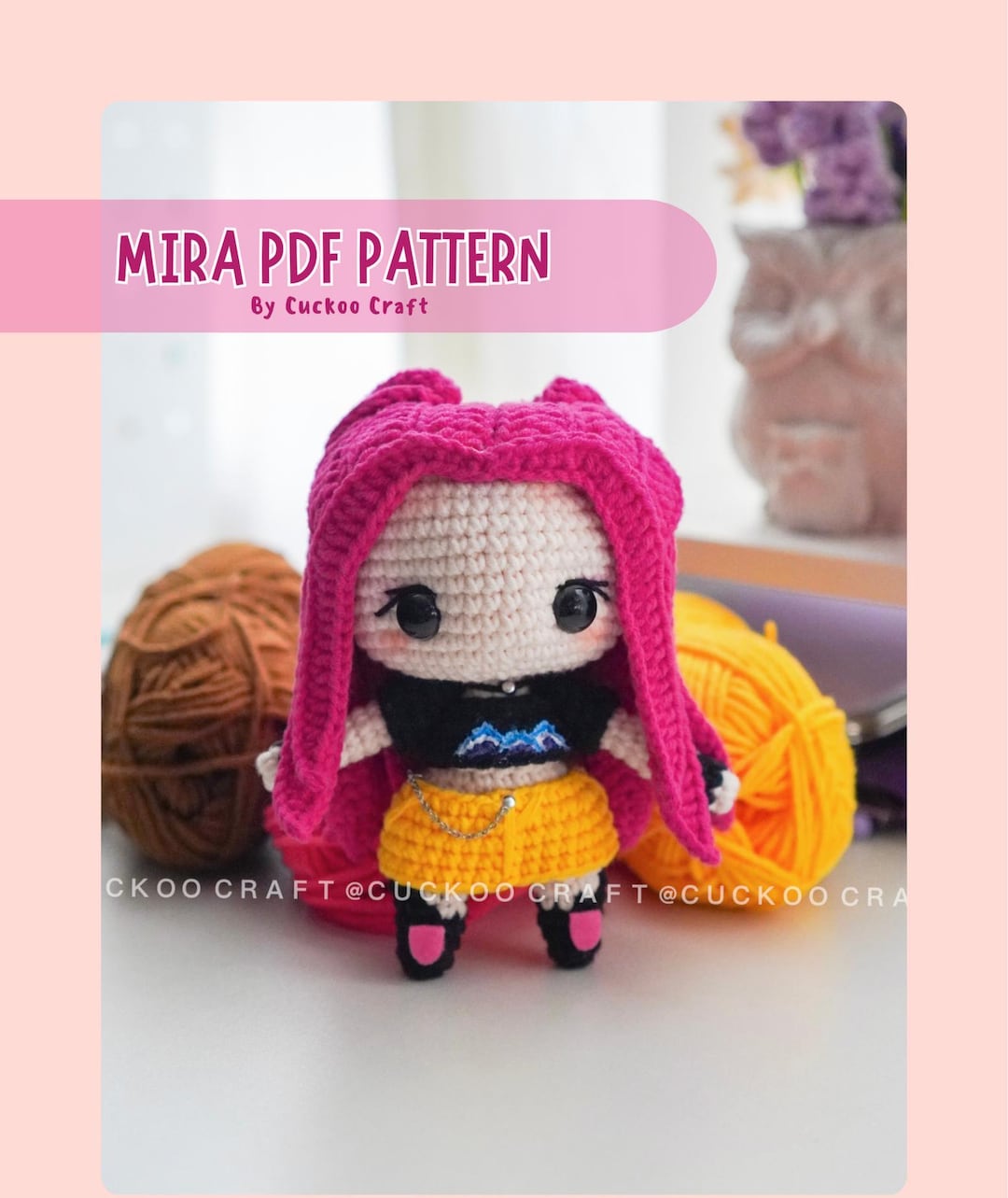 Mira Huntrix Amigurumi/crochet Pattern Kpop Demon Hunters - Etsy