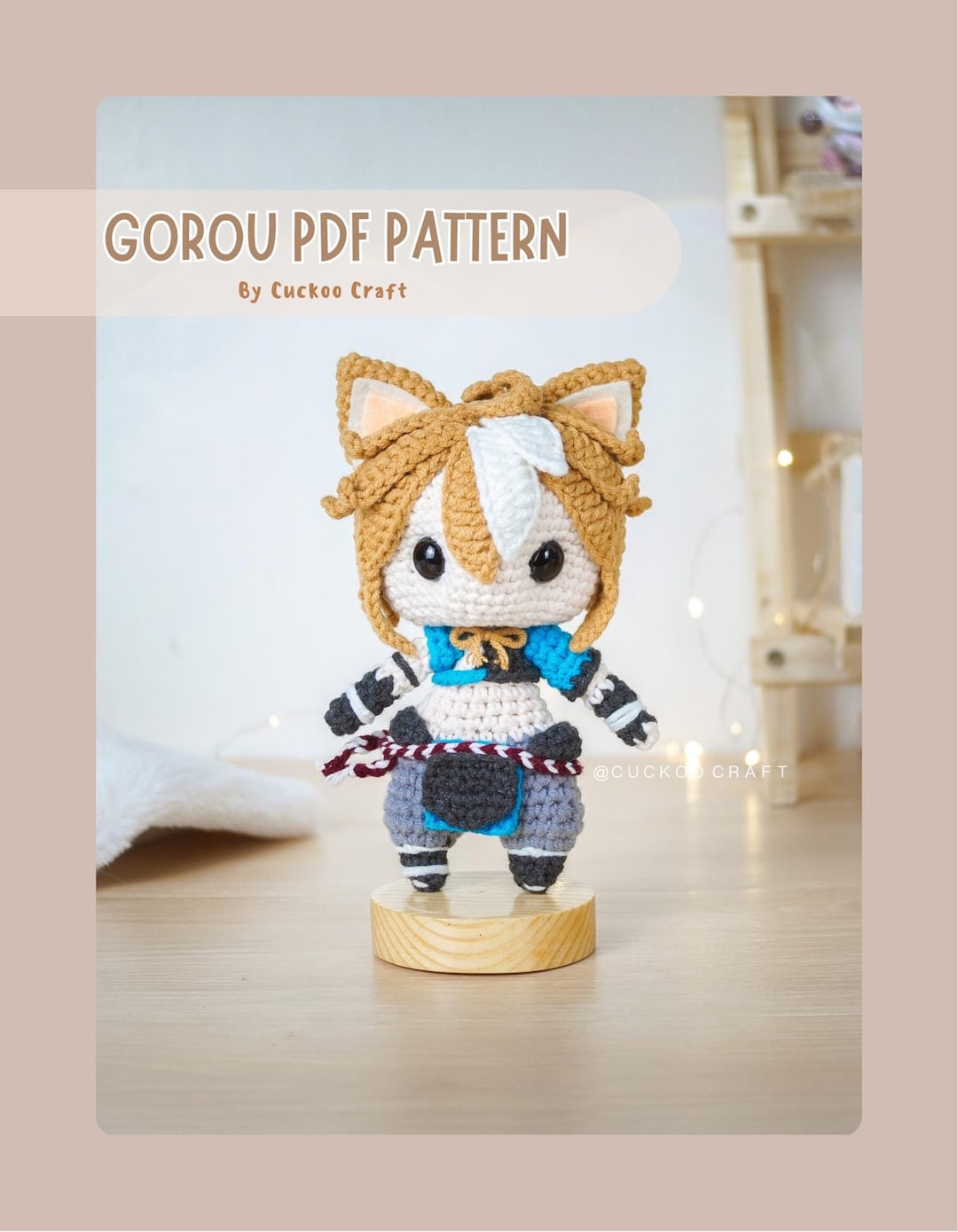Gorou Amigurumi/crochet Pattern Genshin Impact - Etsy