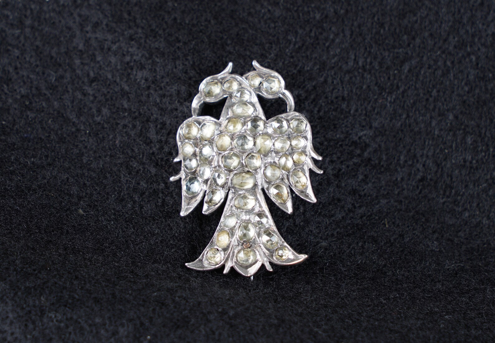 Antique Silver Double-headed Eagle Brooch – Georgian Jargoon Paste ...